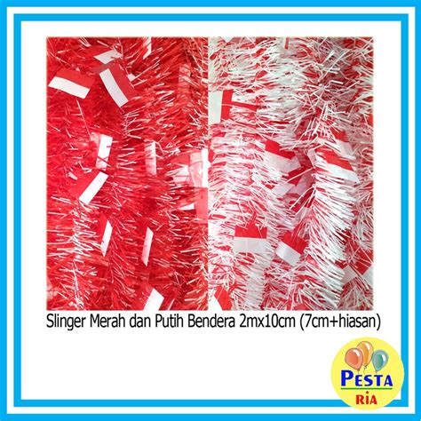 Jual Murah Pcs Slinger Merah Putih Bendera Mx Cm Slinger TEBAL Slinger Dirgahayu