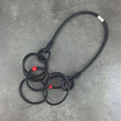 New Black Rubber Punk Vintage Fashion Necklaces Andpendants Women