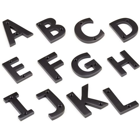 Aged Bronze Lettershouse Numbers