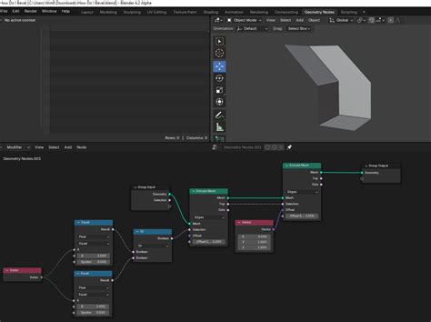 Geometry Nodes Bevel A Specific Edge Basics And Interface Blender