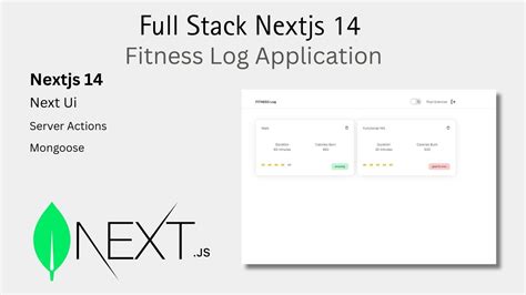 Fullstack Nextjs14 Fitness Log Application Mongodb Mongoose Nextui
