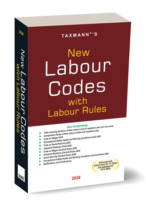 Labour Codes With Lebour Rules By Taxmann Updated 1552026 Ganesh