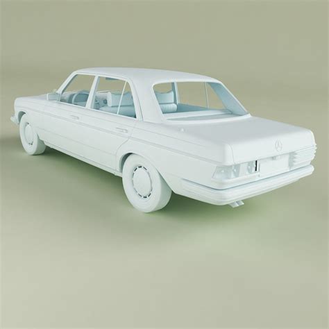 Mercedes Benz W123 Sedan 3d Model Cgtrader