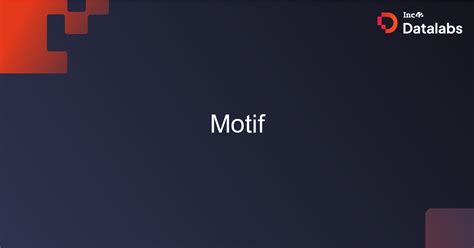 Motif A Funded Enterprise Tech Startup Based Out Of Bengaluru