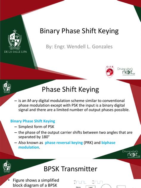 Binary Phase Shift Keying Pdf Modulation Information And
