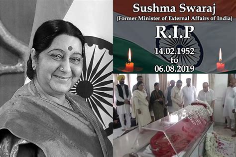 Sushma Swaraj Passes Away At The Age Of 67 Diplomacy And Beyond Plus