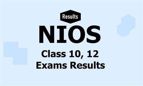 Nios Class 10 Result 2025