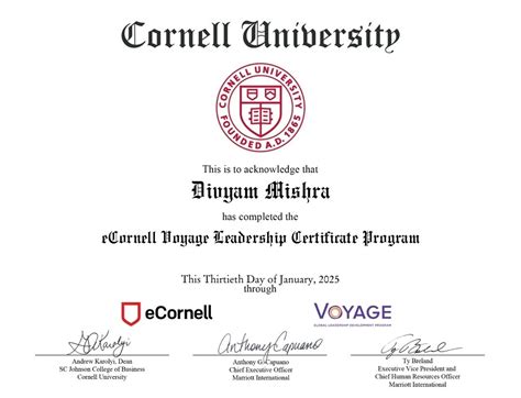 Divyam Mishra On Linkedin Achievement Unlocked 🔓 Thrilled To Complete The Ecornell Voyage