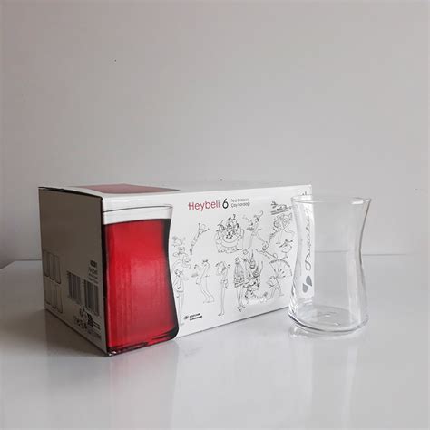 قیمت و خرید استکان پاشاباغچه مدل هیبلی کمر باریک بسته 6 عددی