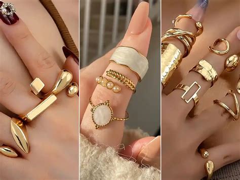 انواع انگشتر ترند و شیک ۱۵ عکس پرطرفدار از مدل‌هایی که تو شبکه‌های