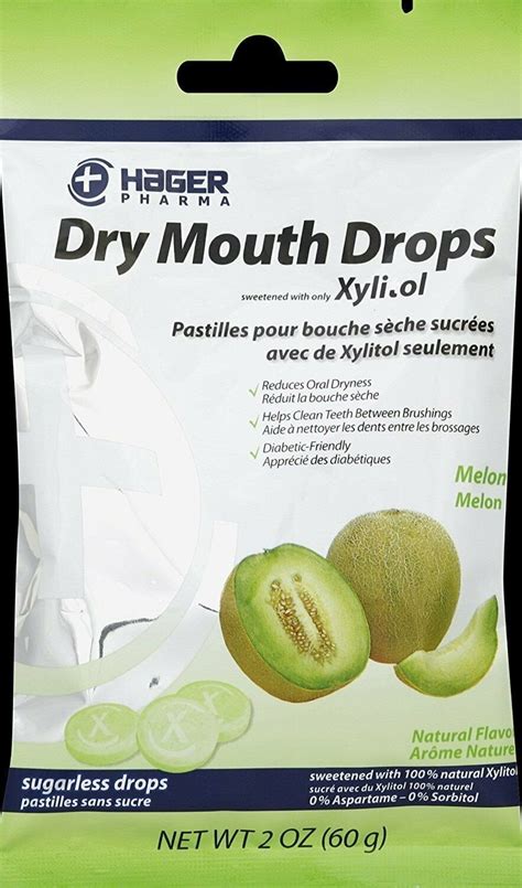 3 Pack Miradent Dry Mouth Drops Melon 2 Oz