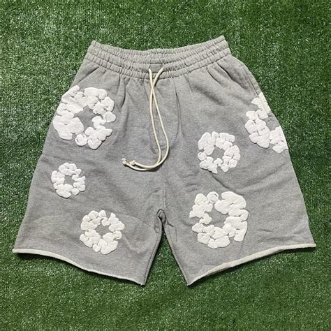 Denim Tears The Cotton Wreath Shorts Grey Size Depop