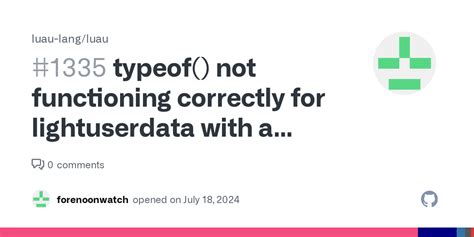 Typeof Not Functioning Correctly For Lightuserdata With A Metatable