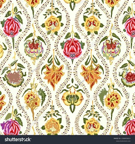 Seamless Ajrakh Patternabstract