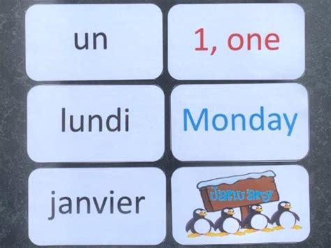 French Snapmatch Up Cards Teaching Resources