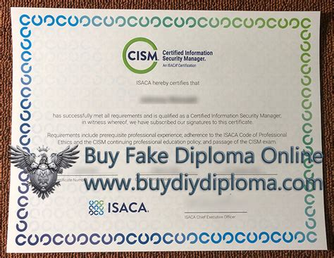 I Want To Buy A Realistic Cism Certificate Online
