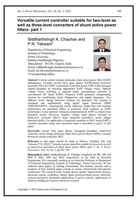 Versatile Current Controller Suitable For Two Level As Well As Three Level Converters Of Shunt