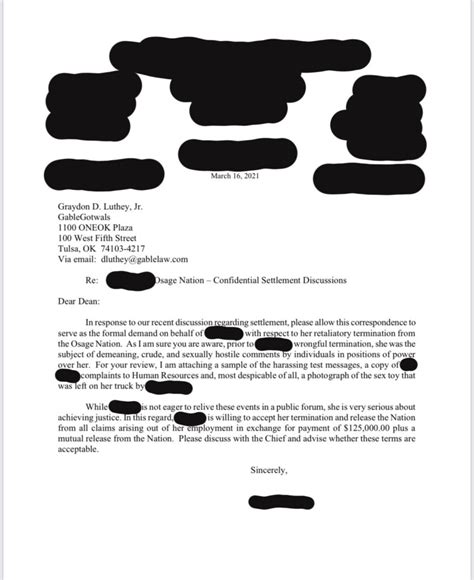 Sexual Harassment Settlement For Osage Woman Shocks Citizens Currents