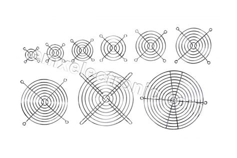 Fan Guard Lock Nut Fan Series Emx Electronic