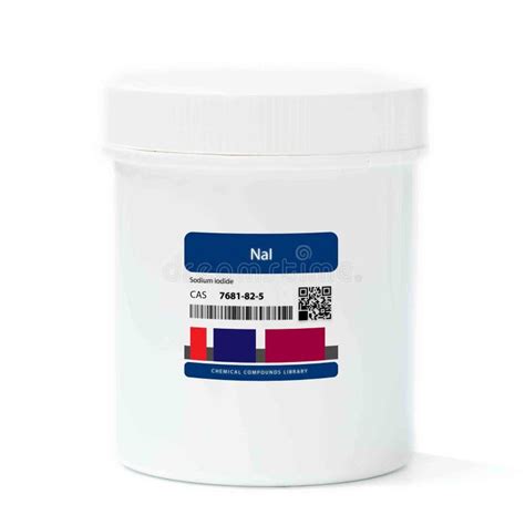 Nai Sodium Iodide Cas 7681 82 5 Chemical Substance In White Plastic