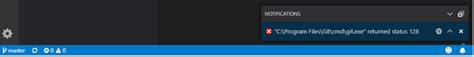 Git Exe Returned Status Issue When Trying To Initialise Gitflow Using Initialize