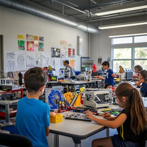 Dynamic Classroom Environment Focused On Stem Education Premium Ai