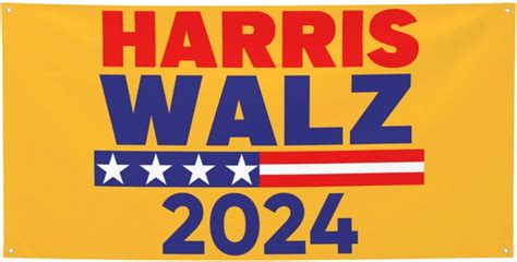 Harris Waltz 2024 Banner 4x6 Ft Harris Walz 2024 Banner Flag Harris