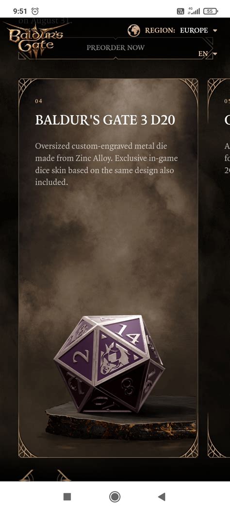 Collector S Edition In Game Dice R BaldursGate3