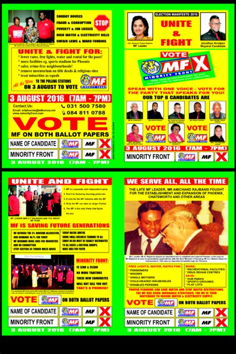 Mf Manifesto Minority Front