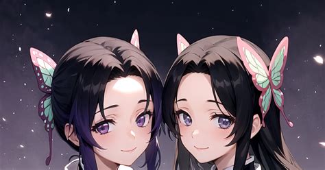 Aiイラスト 胡蝶カナエ＆しのぶ Rykaiのイラスト Pixiv