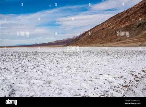 Lake Manly Doesnt Appear Often In Badwater Basin In Death Valley
