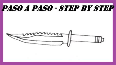 Como Dibujar Un Cuchillo De Caza