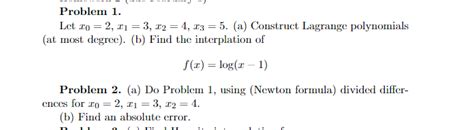 solved problem 1 let x0 2 x1 3 x2 4 x3 5 a construct