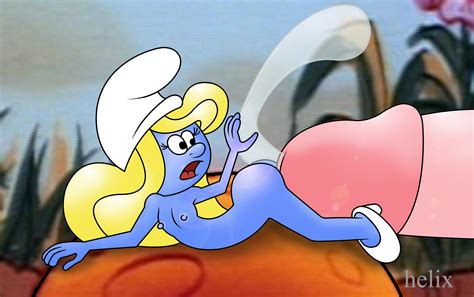 Rule 34 Blonde Hair Blue Body Blue Skin Breasts Clothing Cum Female