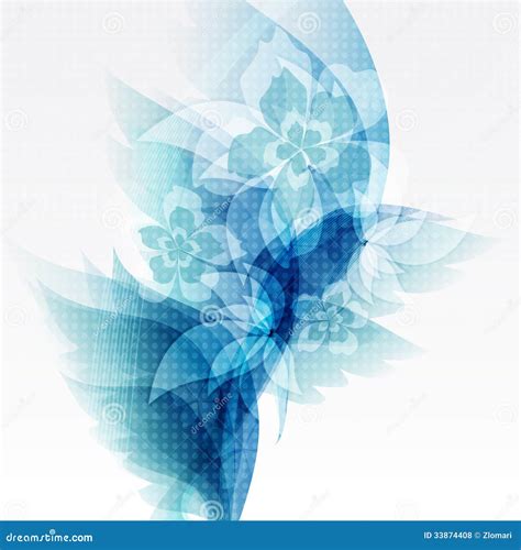 Flower Brochure Template Background Design Vector Stock Vector