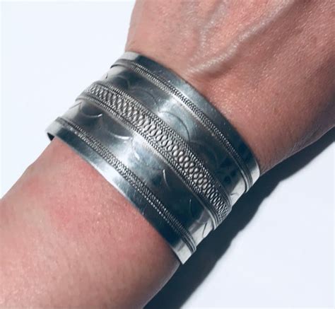 Antique Turkmen Tribe Silver Bracelet Silver Brace Gem
