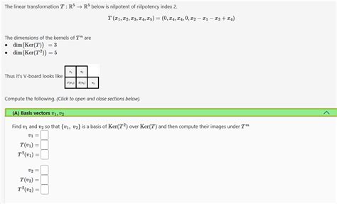 Solved B Basis Vector V Find V So That T V T V V Chegg Com
