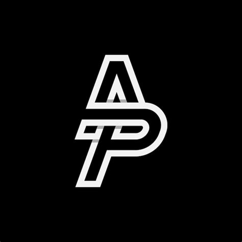 La Letra AP O El Logotipo PA Monograma La Letra A Del Logotipo Con La
