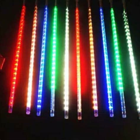Jual Lampu Led Meteor RGB Warna Warni Set 10 Batang Shopee Indonesia
