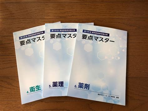 薬学ゼミナール 第108回薬剤師国家試験対策 要点マスター4〜6 未使用品 メルカリ