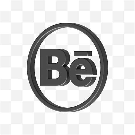 Premium Psd Behance Social Media Icon 3d