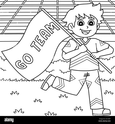 Cheerleader Flag Stock Vector Images Alamy