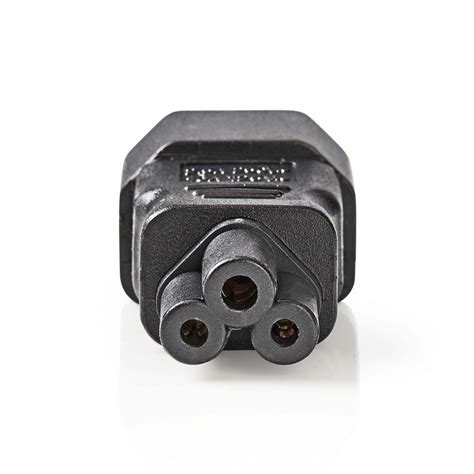Conector De Alimentación Iec 320 C14 Macho Iec320 C5 Hembra Negro De