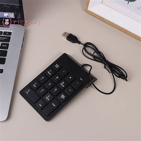 [utilizings] 1pc Universal Numeric Keypad Usb Wire Mini Number Keyboard For Laptop Desktop Pc