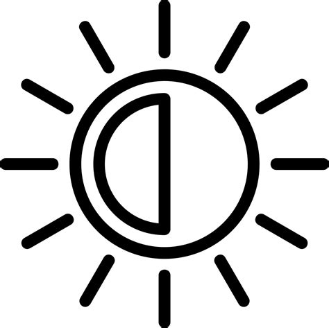 Brightness Vector Icon Design 15338149 Vector Art At Vecteezy