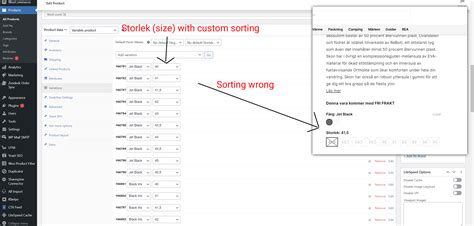 Variant Attribute Sorting Wrong If Number Size Is Half · Issue