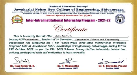 Internship Professionaldevelopment Kruthi G C