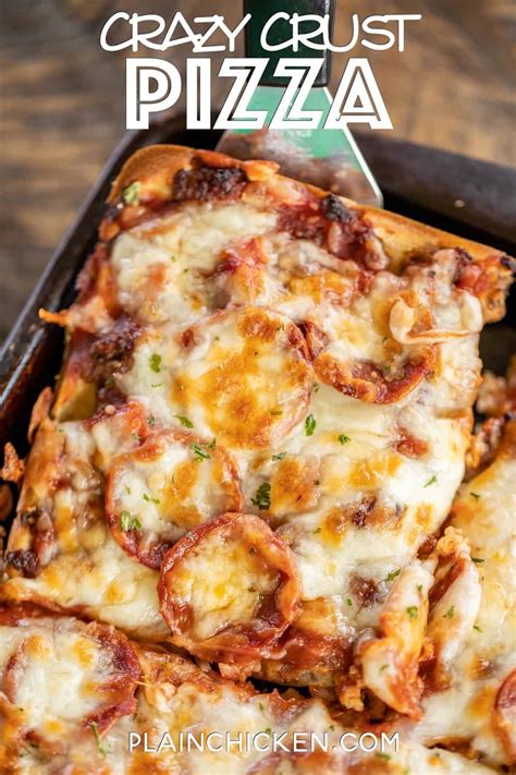 Crazy Crust Pizza Plain Chicken