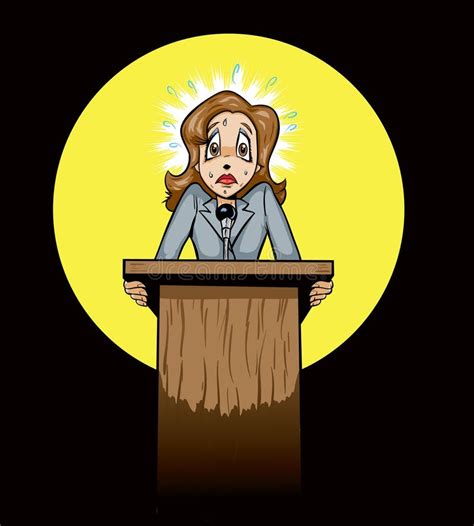 Scared Public Speaking Clipart
