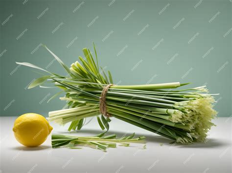 Premium Ai Image Lemongrass Isolated On A White Background
